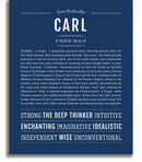 Carl | Name Art Print – Name Stories
