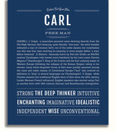 Carl | Name Art Print – Name Stories