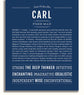 Carl | Name Art Print – Name Stories