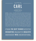 Carl | Name Art Print – Name Stories