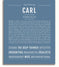 Carl | Name Art Print – Name Stories