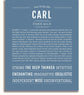 Carl Personalized Name Meaning Art Prints – Name Stories