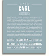 Carl | Name Art Print – Name Stories