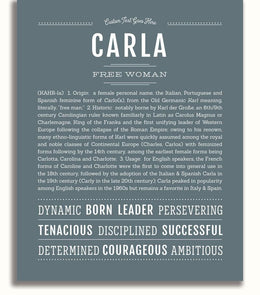 Carla | Name Art Print – Name Stories