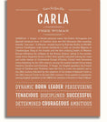 Carla | Name Art Print – Name Stories