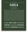 Carla | Name Art Print – Name Stories