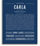 Carla | Name Art Print – Name Stories
