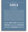 Carla Personalized Name Meaning Art Prints – Name Stories