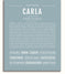 Carla | Name Art Print – Name Stories