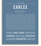 Carlee Personalized Name Meaning Art Prints – Name Stories