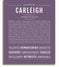 Carleigh Personalized Name Meaning Art Prints – Name Stories