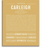 Carleigh | Name Art Print – Name Stories