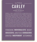 Carley | Name Art Print – Name Stories
