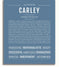 Carley | Name Art Print – Name Stories