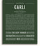 Carli | Name Art Print – Name Stories