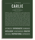 Carlie | Name Art Print – Name Stories