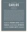 Carlos | Name Art Print – Name Stories