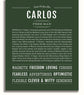 Carlos | Name Art Print – Name Stories