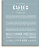 Carlos | Name Art Print – Name Stories