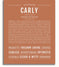 Carly | Name Art Print – Name Stories