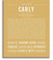 Carly | Name Art Print – Name Stories