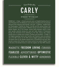 Carly | Name Art Print – Name Stories