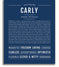 Carly | Name Art Print – Name Stories