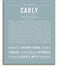 Carly | Name Art Print – Name Stories