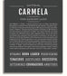 Carmela Personalized Name Meaning Art Prints – Name Stories