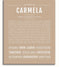 Carmela Personalized Name Meaning Art Prints – Name Stories