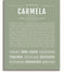 Carmela Personalized Name Meaning Art Prints – Name Stories