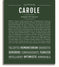 Carole | Name Art Print – Name Stories