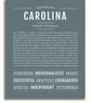 Carolina Personalized Name Meaning Art Prints – Name Stories