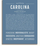 Carolina | Name Art Print – Name Stories