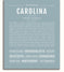 Carolina Personalized Name Meaning Art Prints – Name Stories