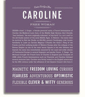 Caroline | Name Art Print – Name Stories
