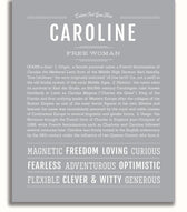 Caroline | Name Art Print – Name Stories