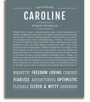 Caroline | Name Art Print – Name Stories