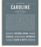 Caroline | Name Art Print – Name Stories