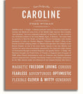 Caroline | Name Art Print – Name Stories