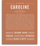Caroline | Name Art Print – Name Stories