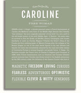 Caroline | Name Art Print – Name Stories