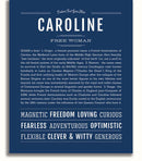 Caroline | Name Art Print – Name Stories