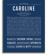 Caroline | Name Art Print – Name Stories