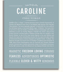 Caroline | Name Art Print – Name Stories