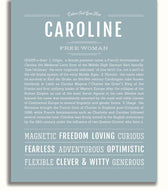 Caroline | Name Art Print – Name Stories