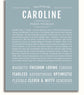 Caroline | Name Art Print – Name Stories