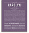 Carolyn | Name Art Print – Name Stories
