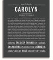 Carolyn | Name Art Print – Name Stories