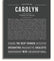 Carolyn | Name Art Print – Name Stories